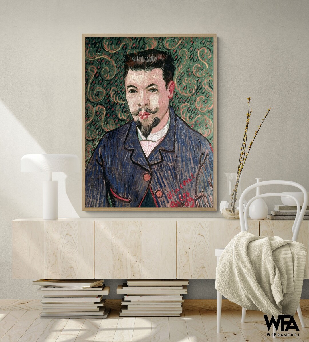 Portrait of Doctor Felix Rey by Vincent Van Gogh, Doctor Portrait Print ...