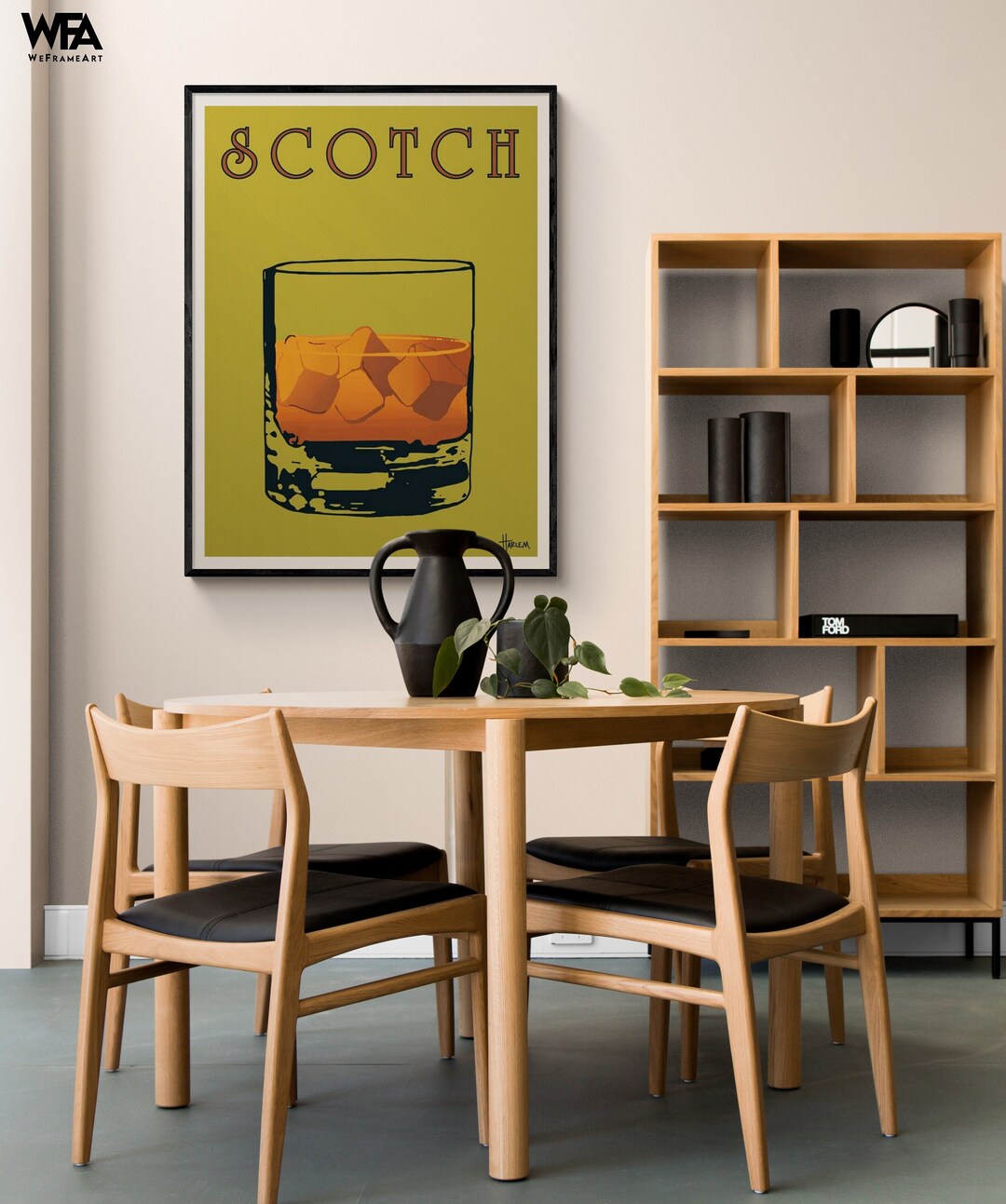 Vintage Scotch Poster Print, Framed Whiskey Wall Art, Man Cave Decor ...