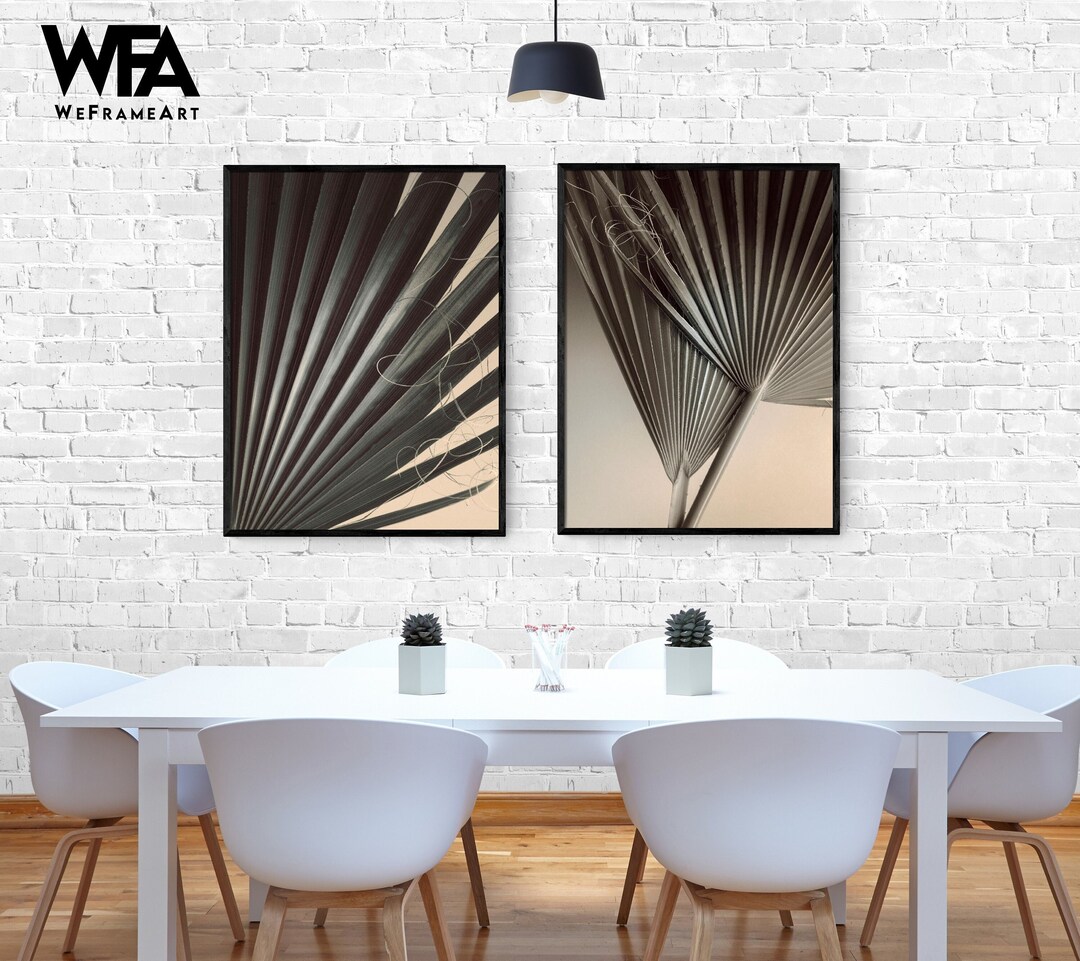 Fan Palm Detail II and VIII by Ian Winstanley, Fancy Palm Tree Leaf ...