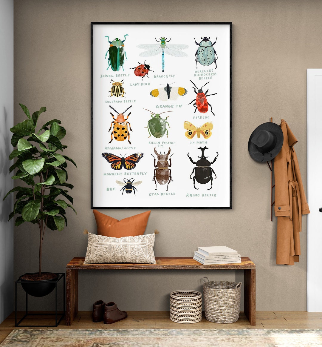 Bugs by Hanna Melin, Entomologist Office Decor, Asparagus Beetle Poster ...