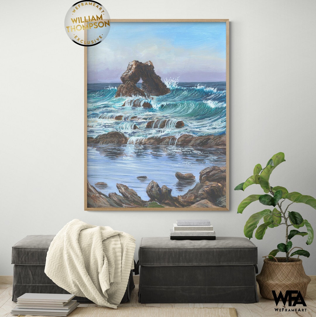 Corona Del Mar Keyhole by William Thompson, Crashing Waves Poster ...