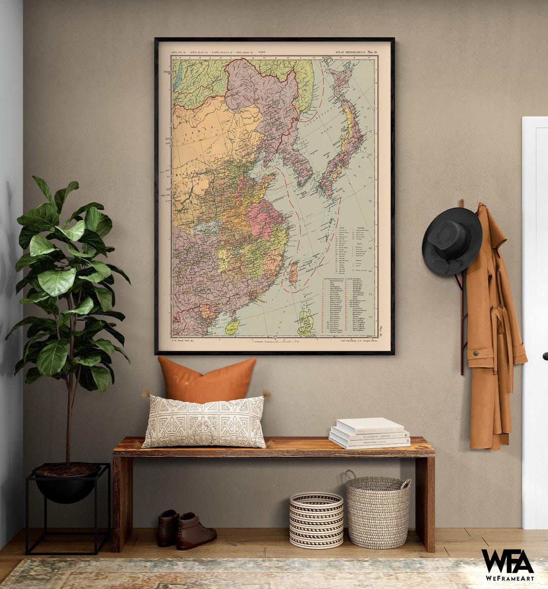 Vintage China Map Print – 1913 Asia, Japan, Korea - Etsy