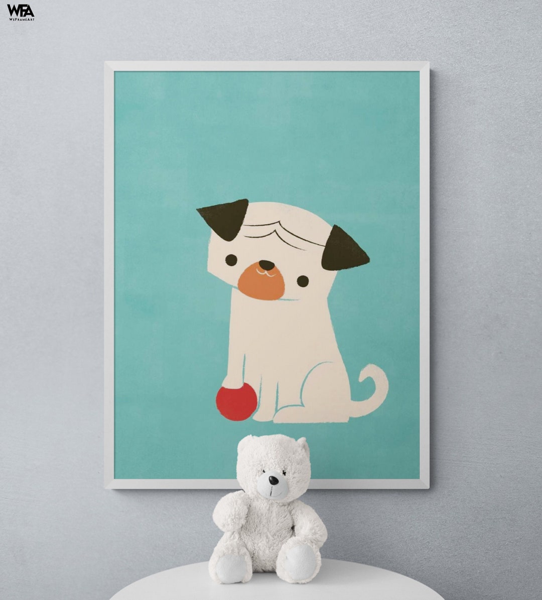 Cute Dog Poster Vet Office Wall Art, Adorable Pet Poster, Animal Poster ...