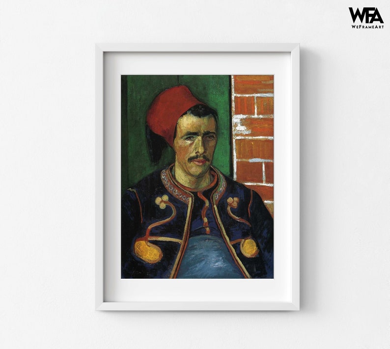 The Zouave by Vincent Van Gogh Van Gogh Portrait Classic - Etsy