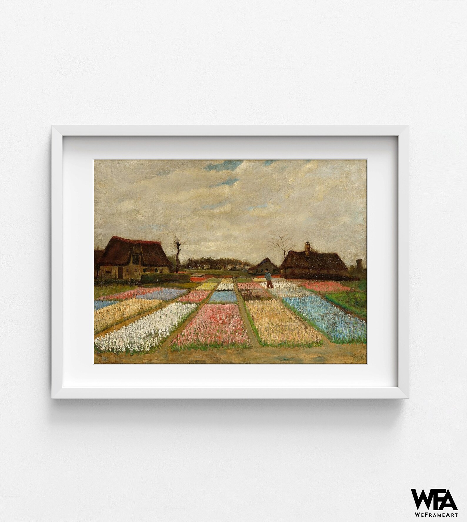 Bulb Fields by Vincent Van Gogh Floral Oil Painting Print | Etsy