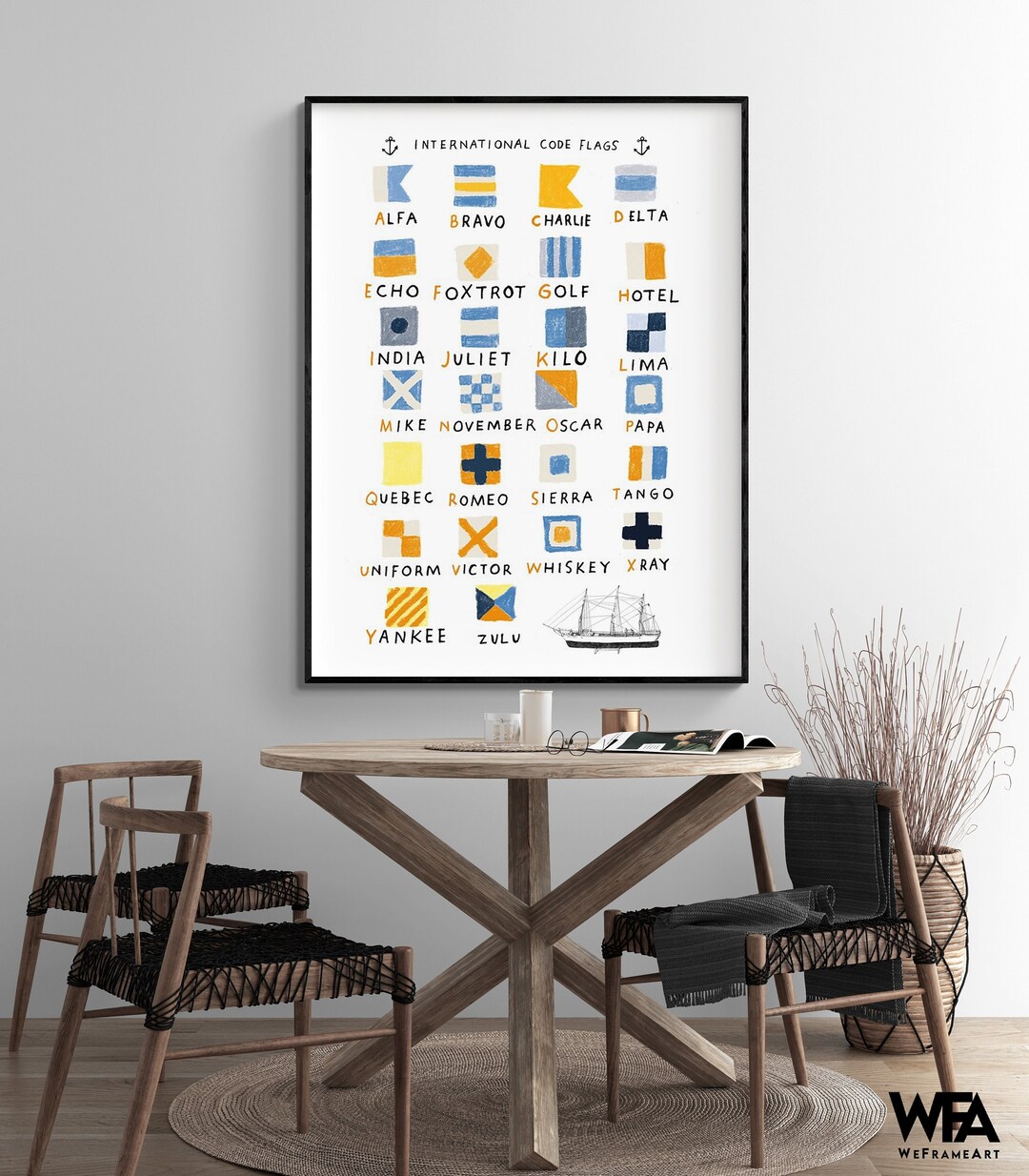 Nautical Flags by Hanna Melin, Nautical Theme Office Decor, Flags ...