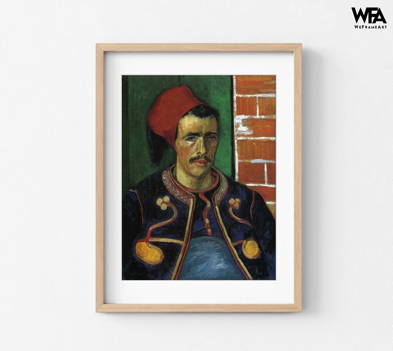 The Zouave by Vincent Van Gogh Van Gogh Portrait Classic - Etsy