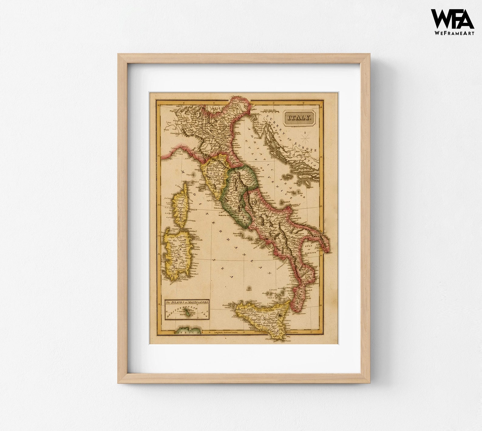 Italy 1817 by Vintage Maps Italian Map Print Antique Map of - Etsy Italy 1817 by Vintage Maps Italian Map Print Antique Map of - Etsy