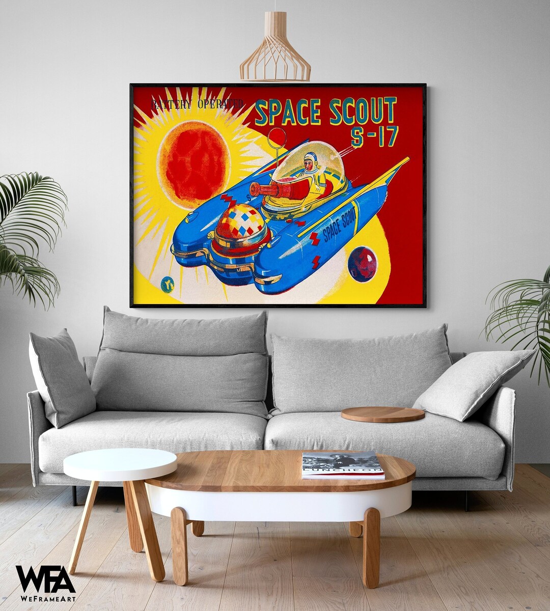 Gaming Room Design Poster, Red Vintage Kids Toy Playroom Poster ...