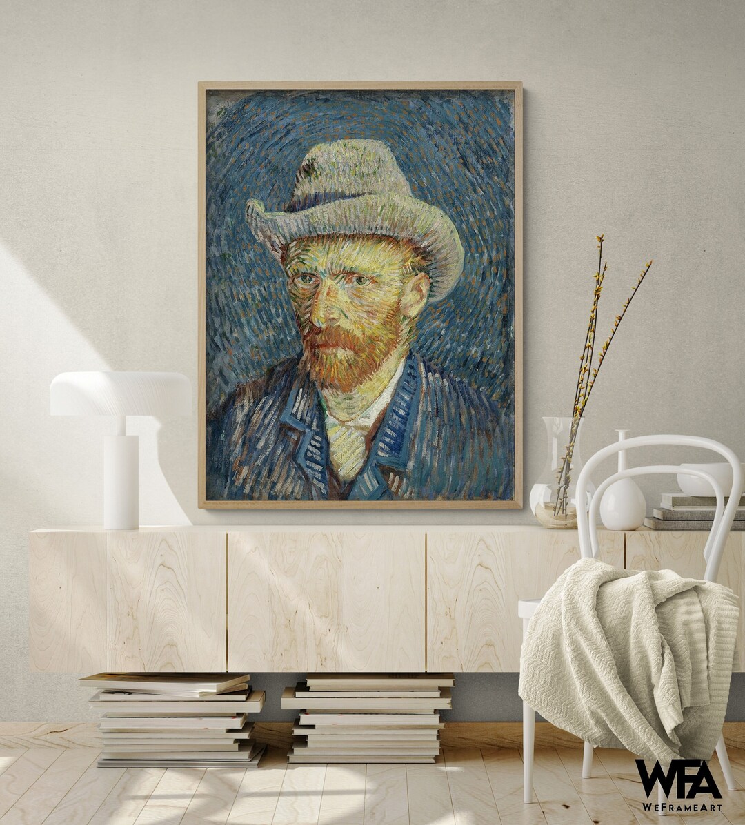 Self-portrait With Grey Felt Hat by Vincent Van Gogh, Old Hat Oil ...