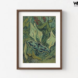 Van Gogh Giant Peacock Moth Painting,framed Great Peacock Moth Print ...