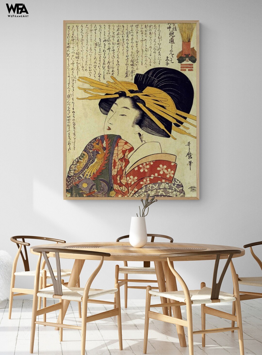 Asian Food Restaurant Artwork Wall Art, Beautiful Woman Poster Print ...