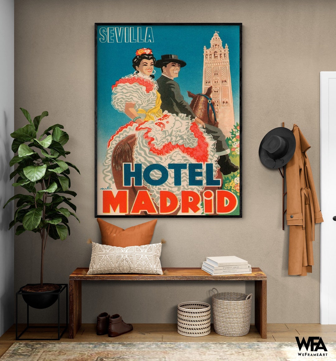 Traditional Spain Travel Poster Print, Classic European Style Living ...