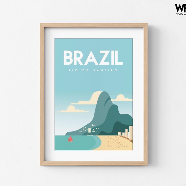 Brazil Travel Poster - Etsy