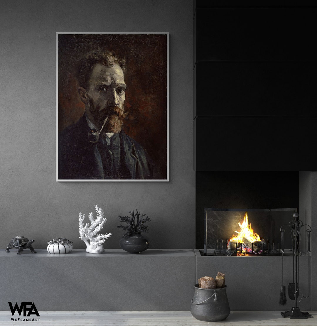 Self-portrait With Pipe by Vincent Van Gogh, Van Gogh Portrait, Ginger ...