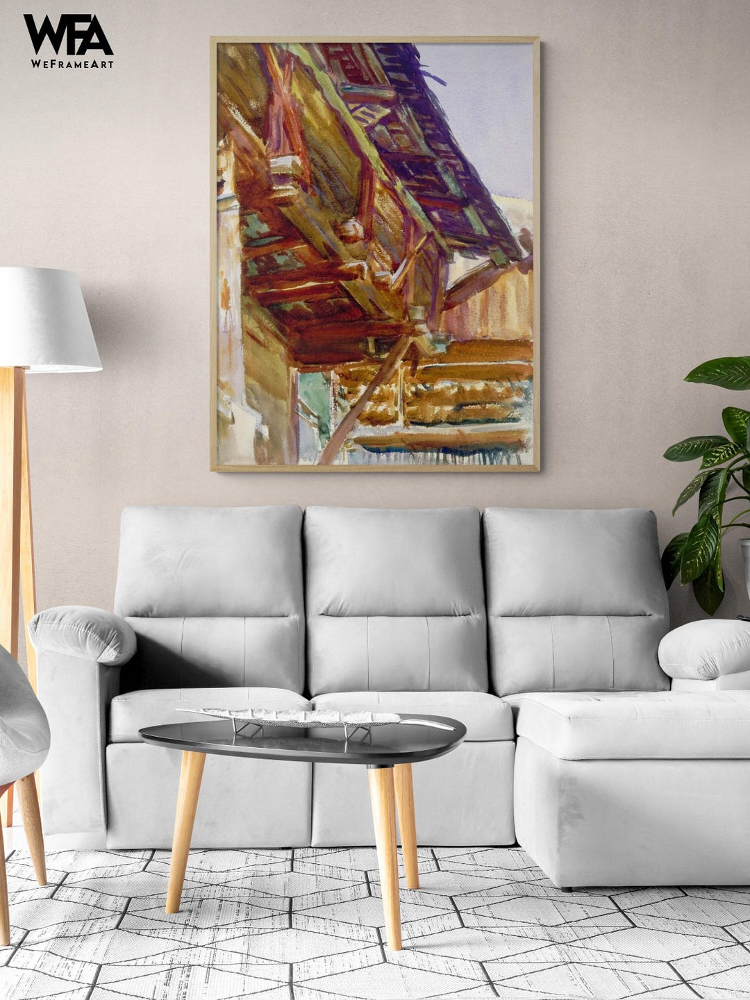 John Singer Sargent Chalet Painting, Framed Wall Art Print - Etsy