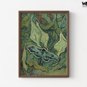Van Gogh Giant Peacock Moth Painting,framed Great Peacock Moth Print ...
