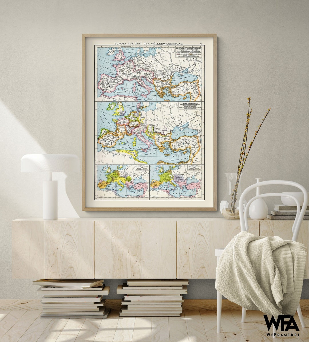 Europe Migrations - Droysen 1886, Immigration History Poster, Migration ...