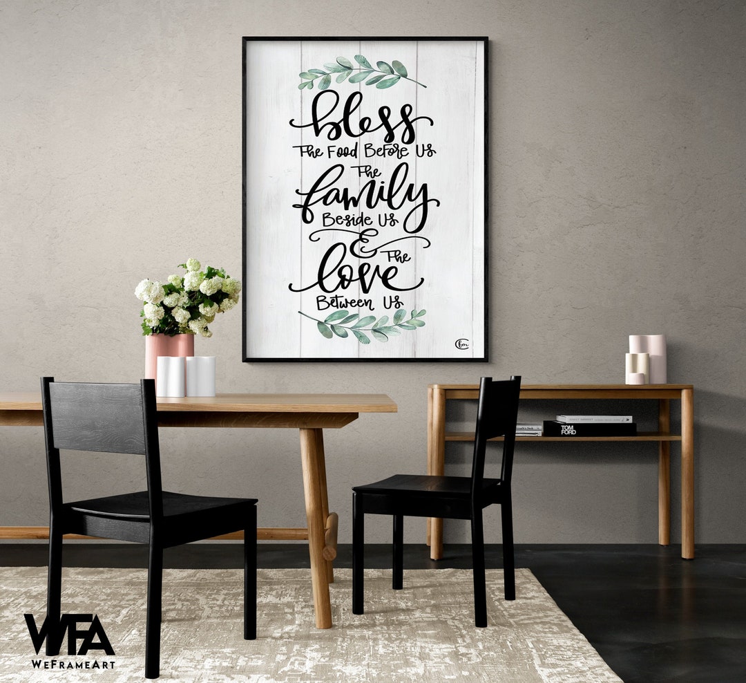 Dinner Blessing, Christian Cafeteria Wall Art, Catholic Dinner Table ...