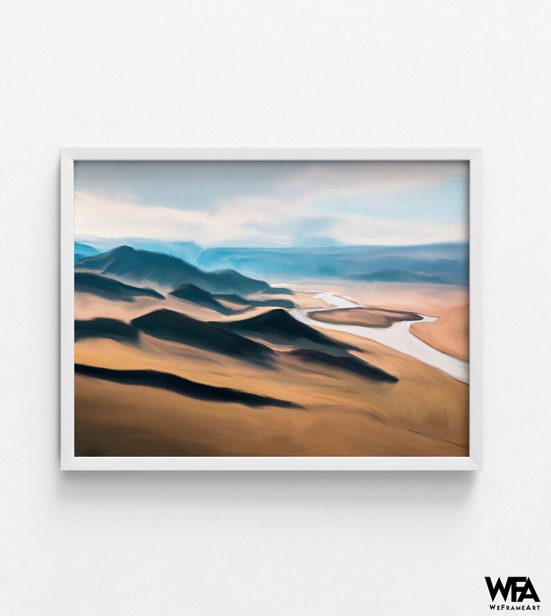 Prairie Dunes Desert Print, Ann Bailey Art, Arid Landscape Decor - Etsy