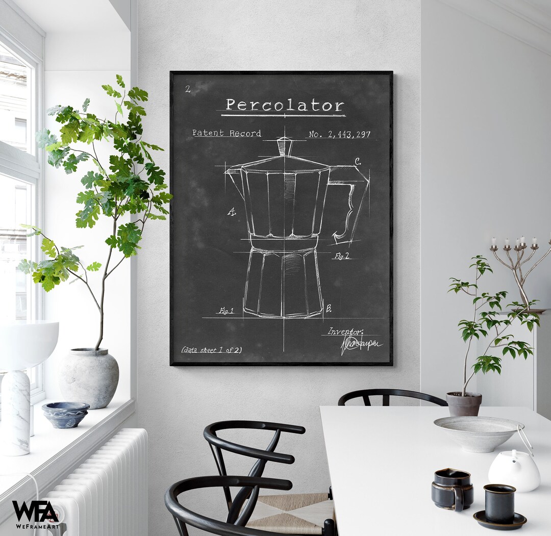 Morning Routine VI by Ethan Harper, Coffee Percolator Patent Coffee ...