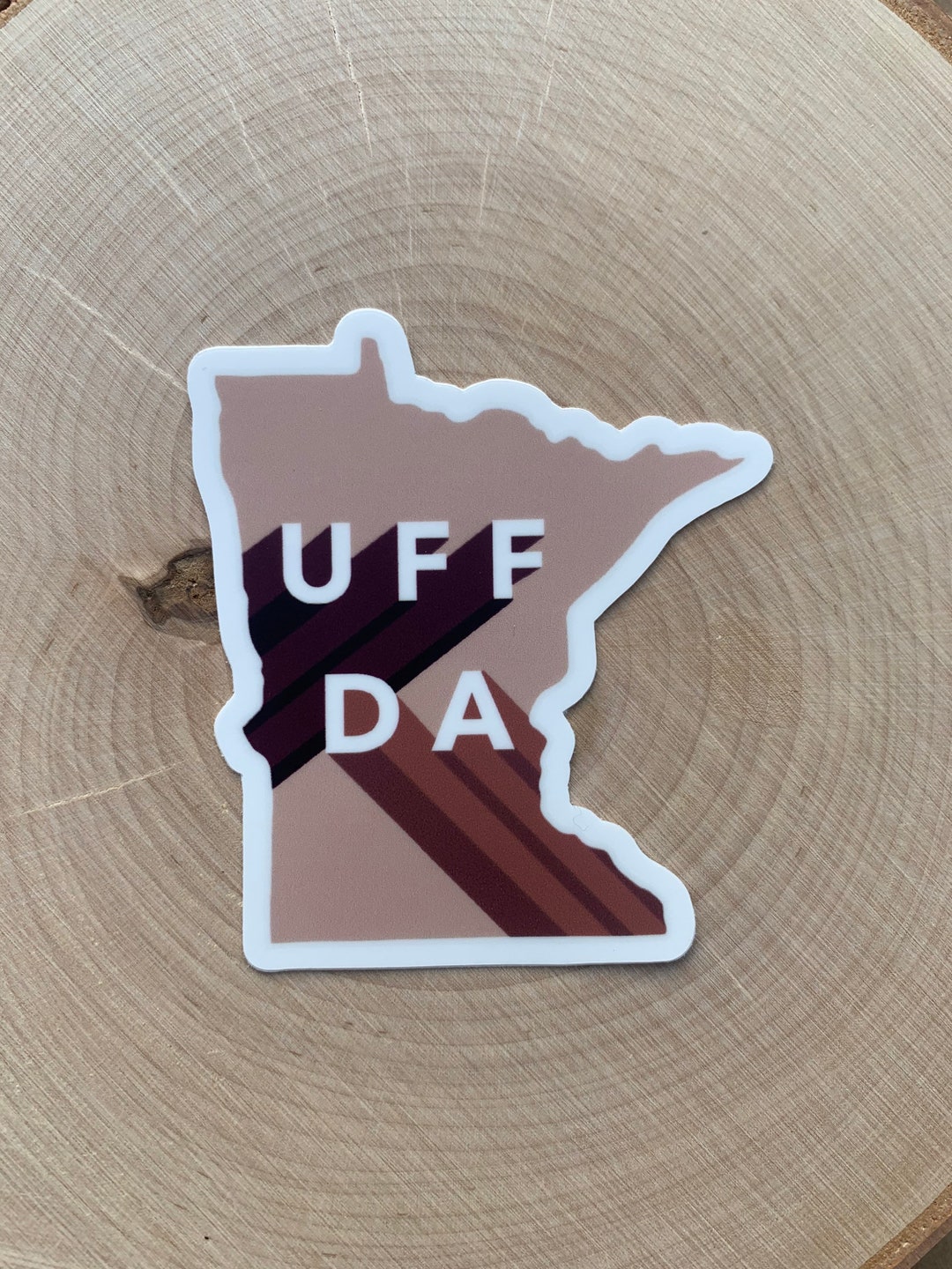 Minnesota UFFDA Vinyl Sticker - Etsy