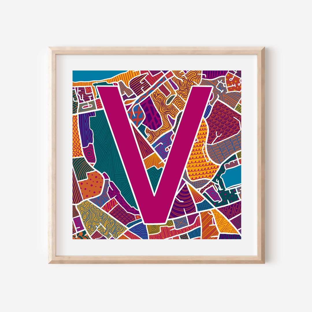 Custom Letter and Map Illustration - Etsy