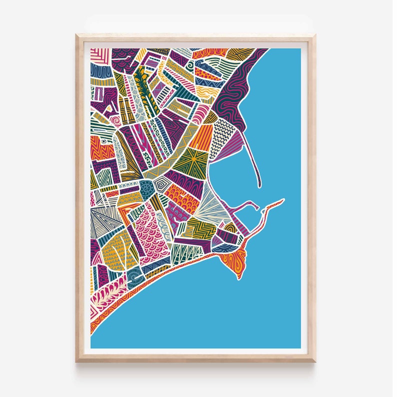 Penzance Street Map Art Print - Etsy