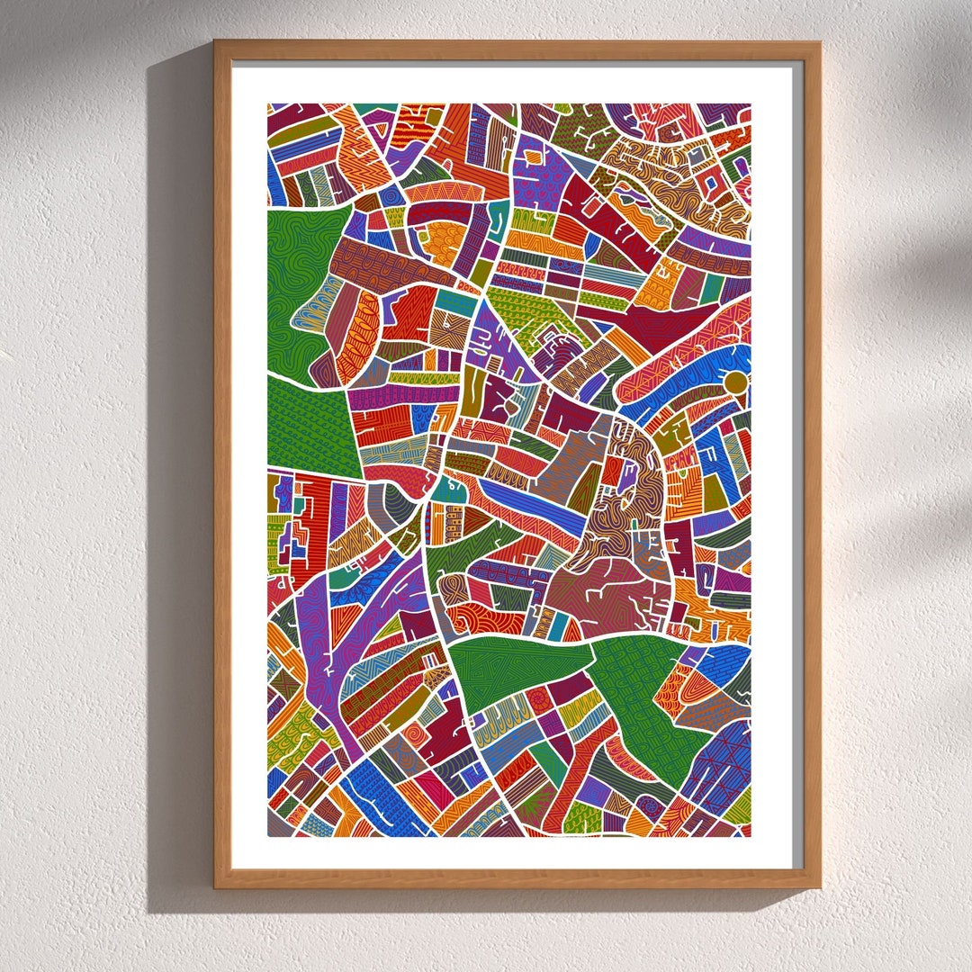 Streatham Map Art Print - Etsy