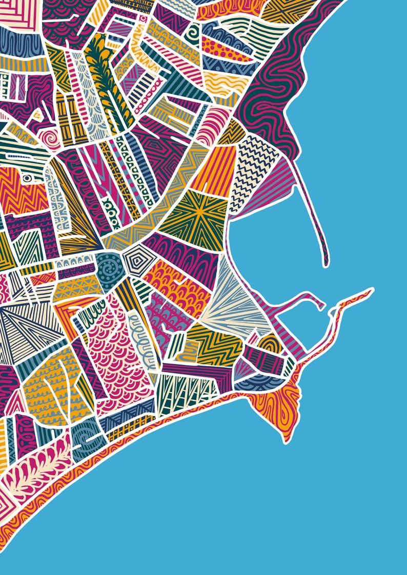 Penzance Street Map Art Print - Etsy