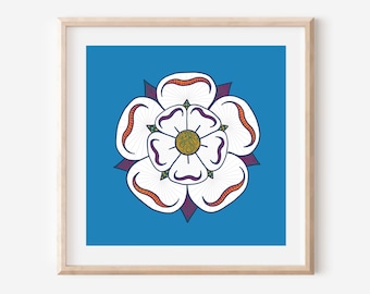 Yorkshire Rose Print / A4 Prints / Home Decor / Art Prints / Gift - Etsy UK
