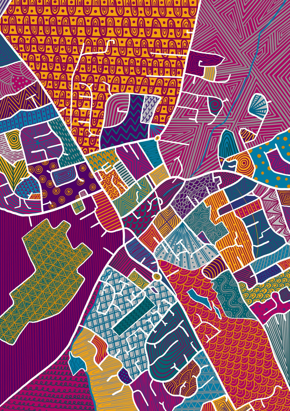 Pocklington Street Map Art Print - Etsy