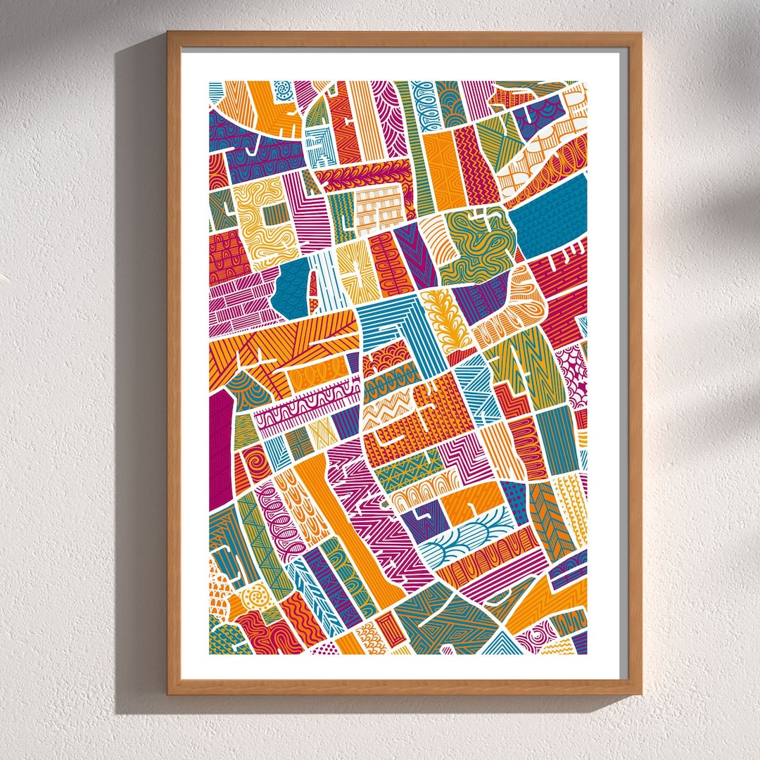 Walthamstow Street Map Art Print - Etsy