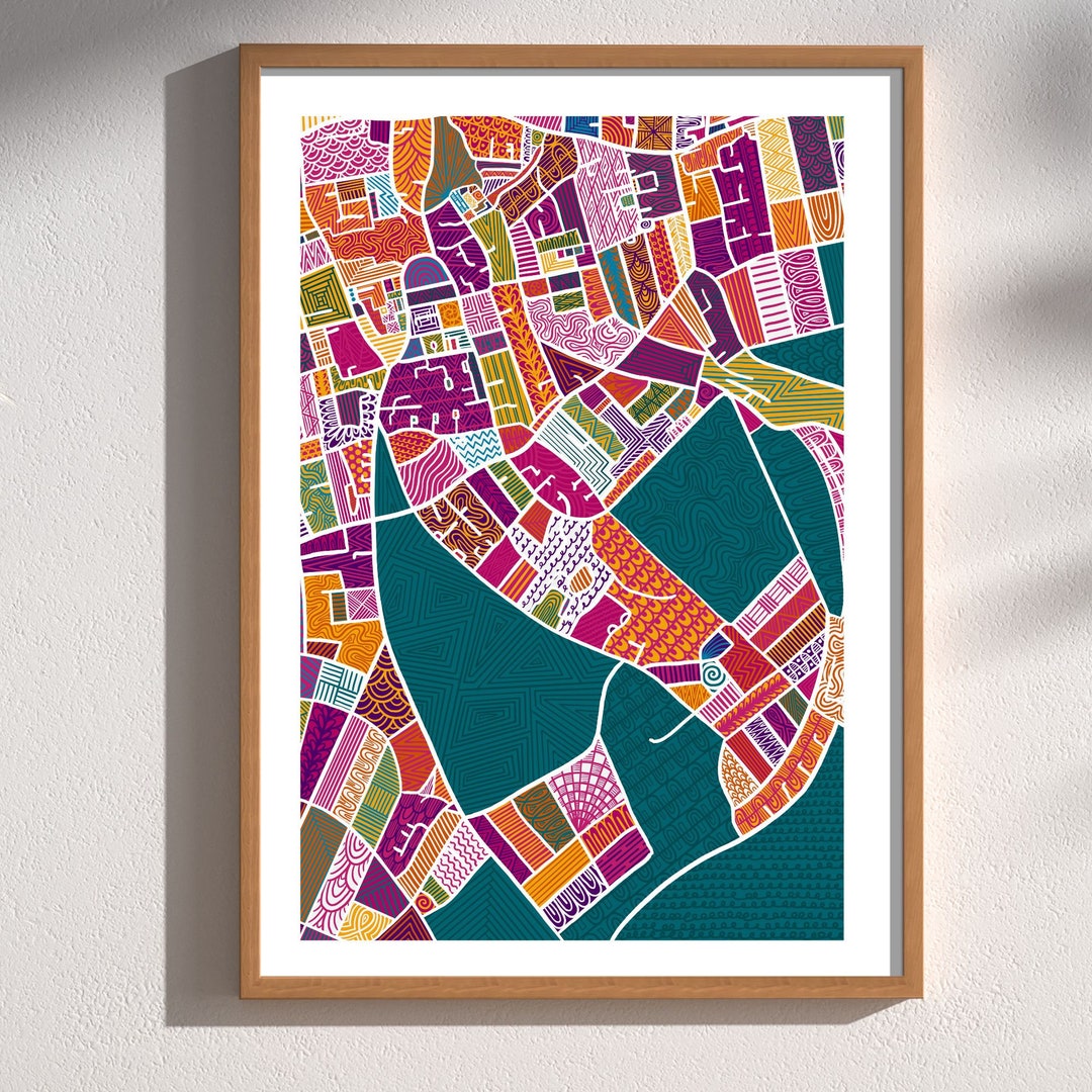 Peckham and Nunhead Street Map Art Print - Etsy