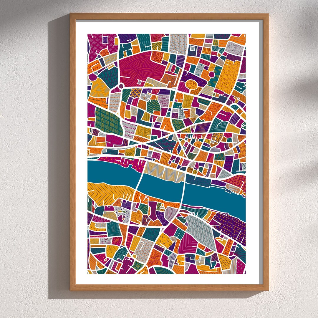 City of London Street Map Art Print - Etsy