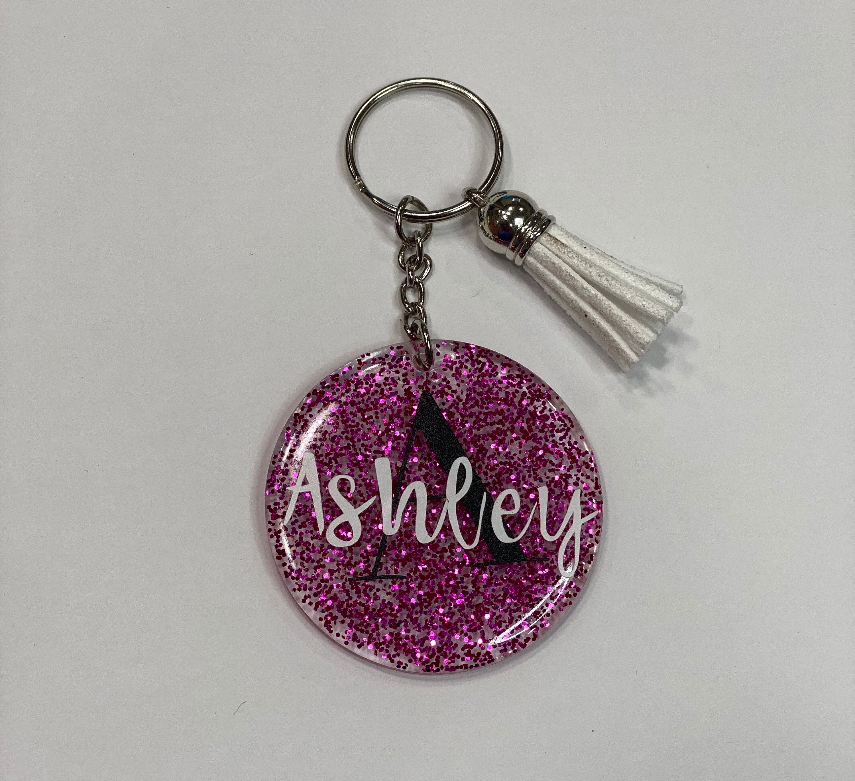 2x2in Resin Glitter Keychain Cute Keychain Custom Made | Etsy