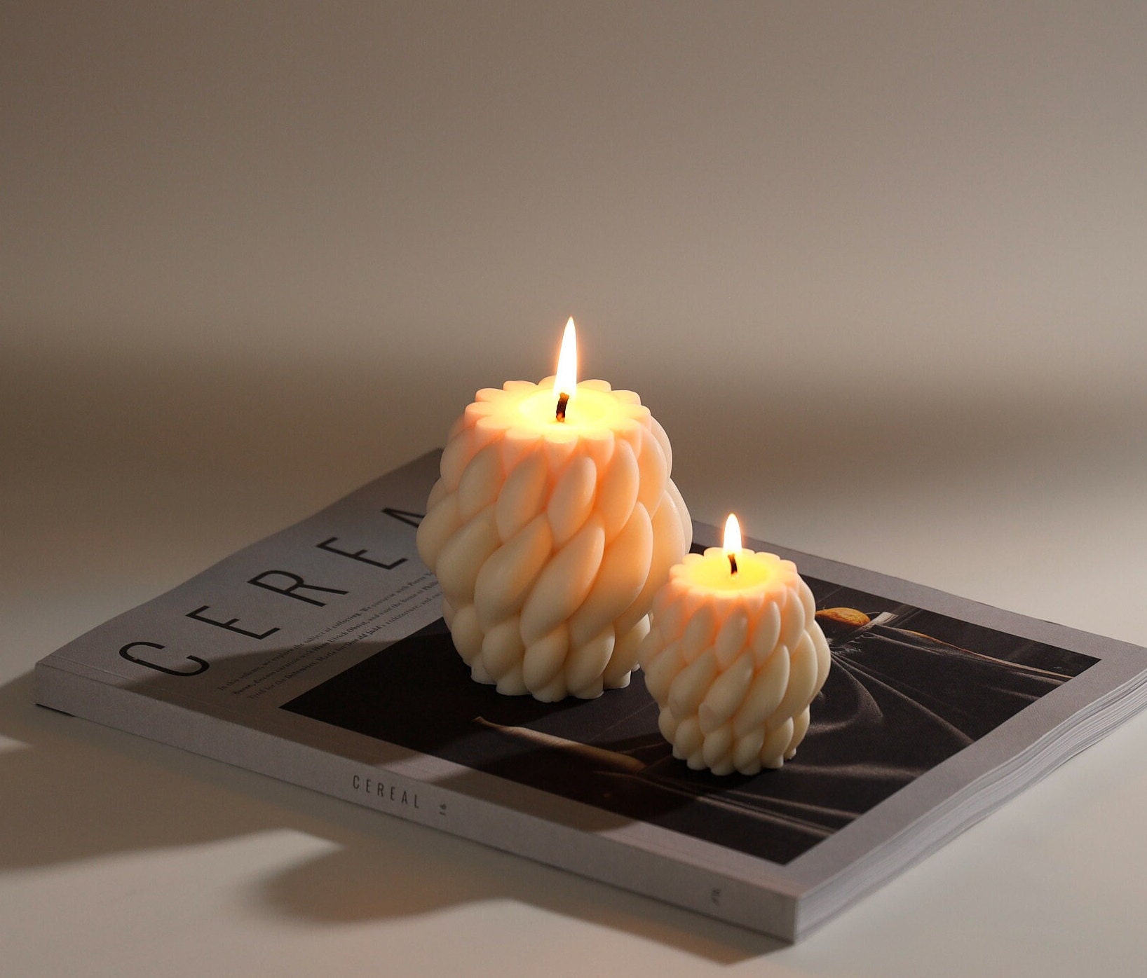 Rope Braid Twist Candle - Decorative Candles for Home Decor | Scented ...