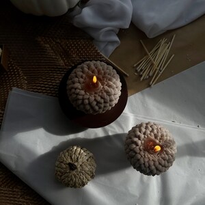 ACORN Candle - Autumn Decor | Pine Cone Candle | Fall Home Decor ...