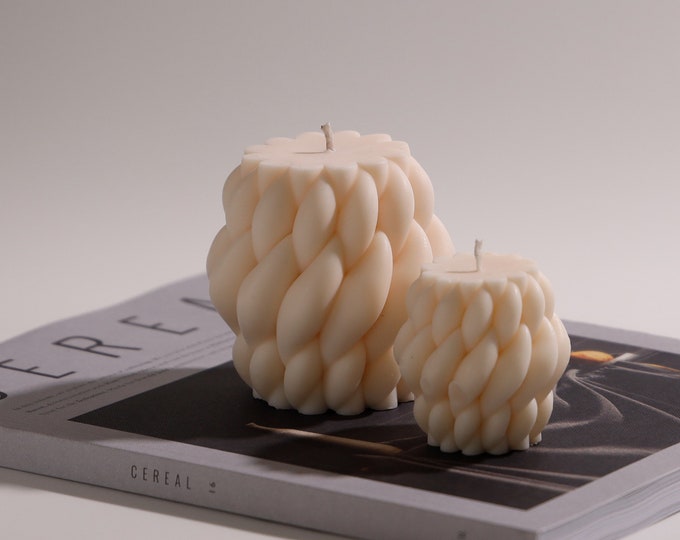 Rope Braid Twist Candle - Decorative Candles for Home Decor | Scented ...