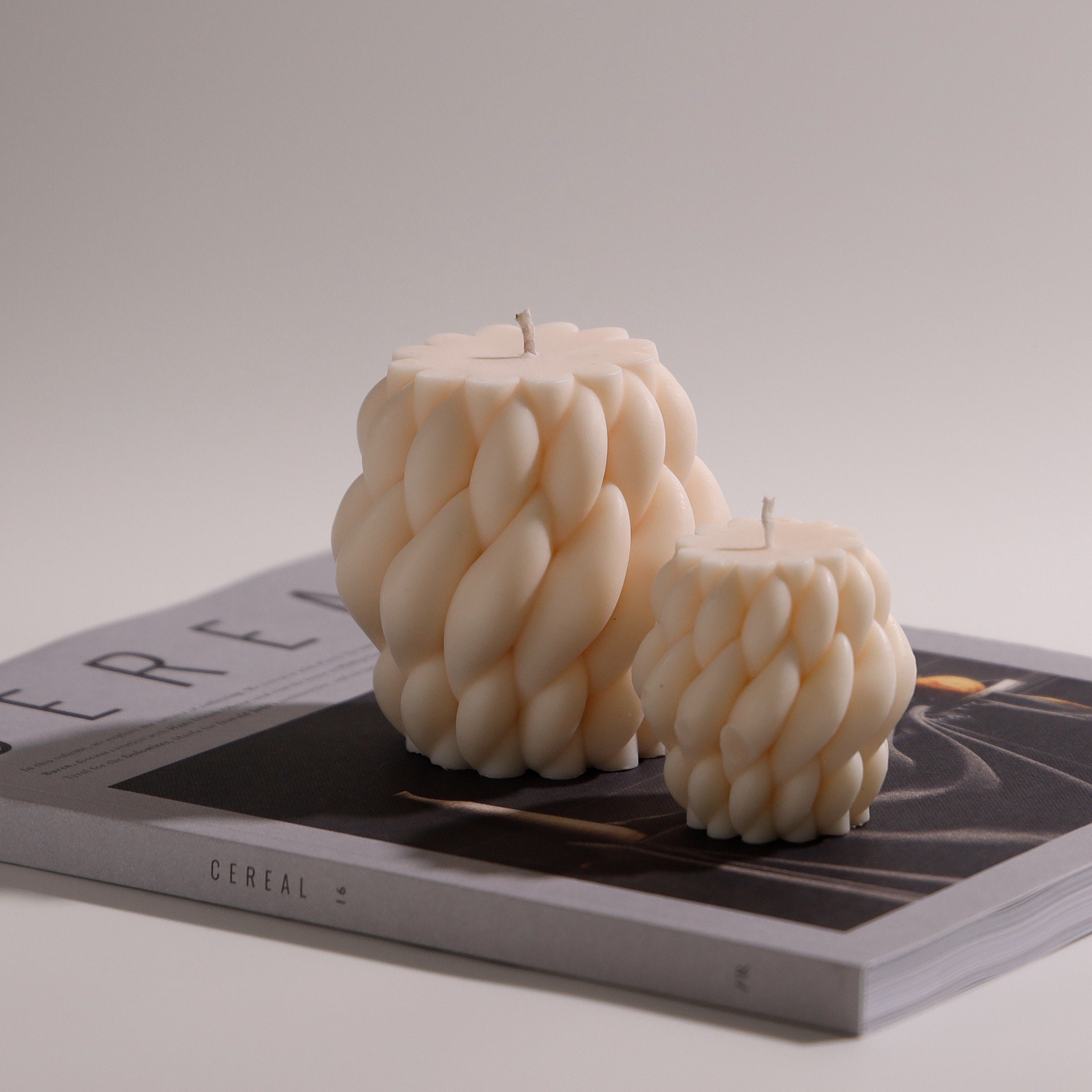 Rope Braid Twist Candle - Decorative Candles for Home Decor | Scented ...