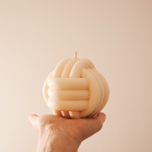 Large KNOT Candle - Rope Decorative Candle, Ball of Yarn Scented ...