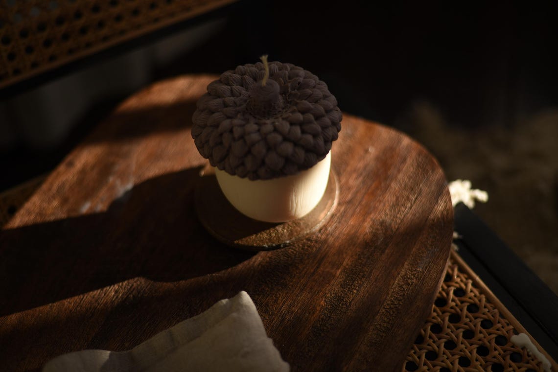 ACORN Candle - Autumn Decor | Pine Cone Candle | Fall Home Decor ...