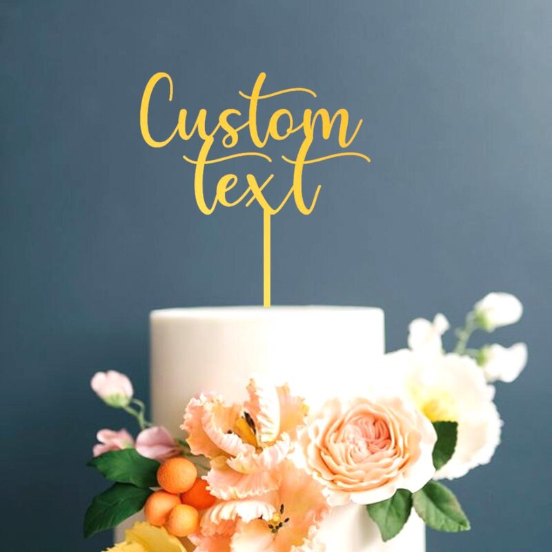 Acrylic Cake Topper - Etsy UK
