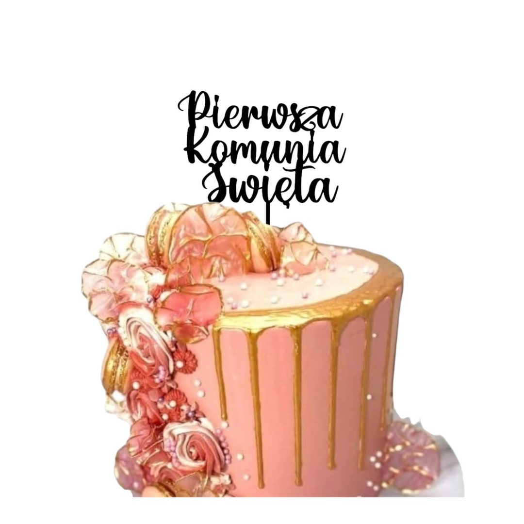 Personalised Custom Polish Cake Topper, 3mm Premium Acrylic, Party ...