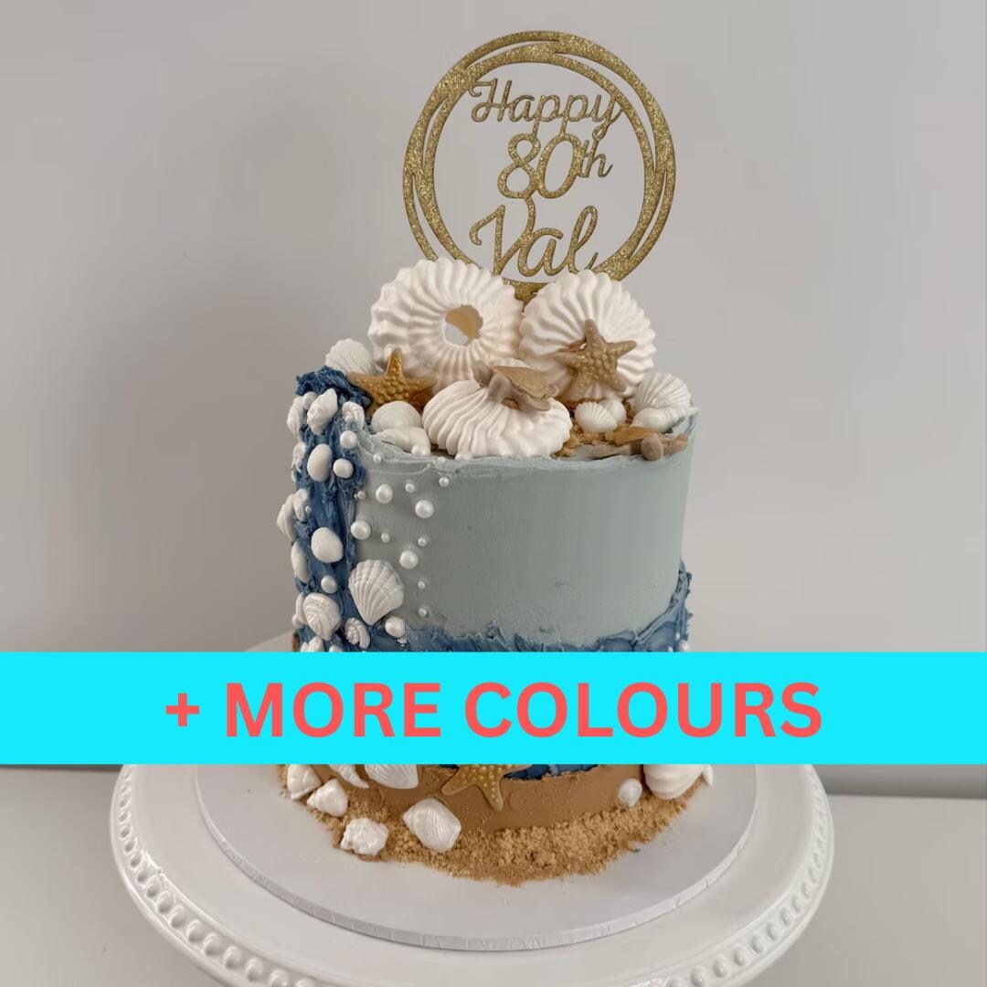 Happy 80th Birthday Cake Topper, 80 Cake Topper, Custom Cake Topper ...