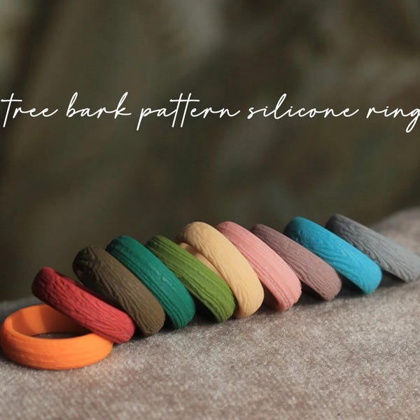 Tree Bark Ring - Etsy