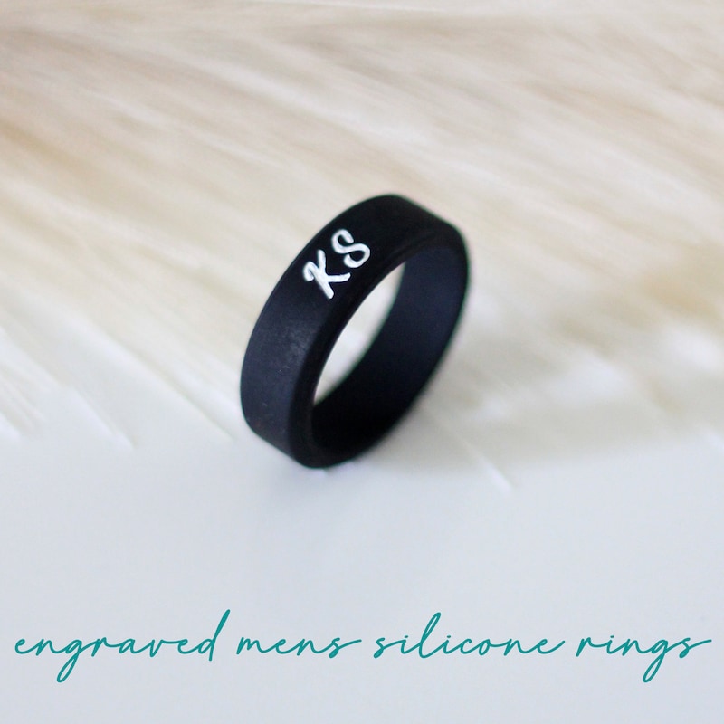 Mens Thick Rubber Ring - Etsy