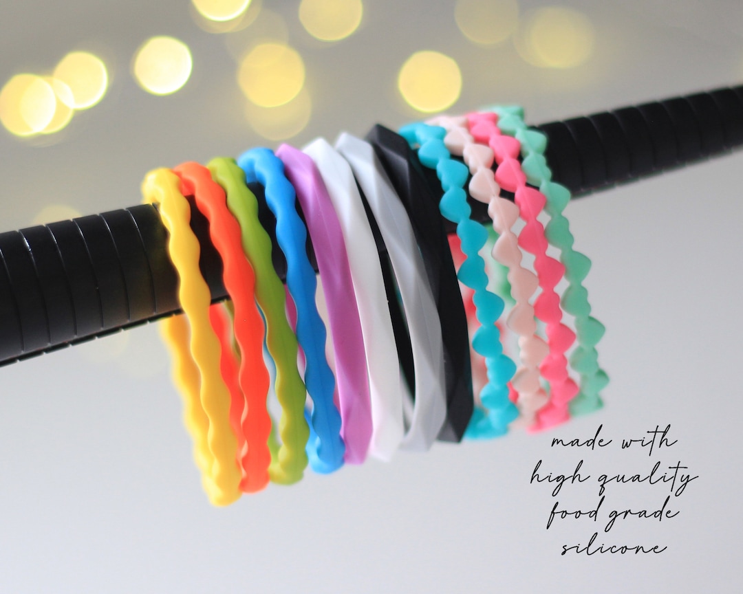 Colorful Mini Silicone Bracelets, High Quality Silicone Mini Bracelets ...