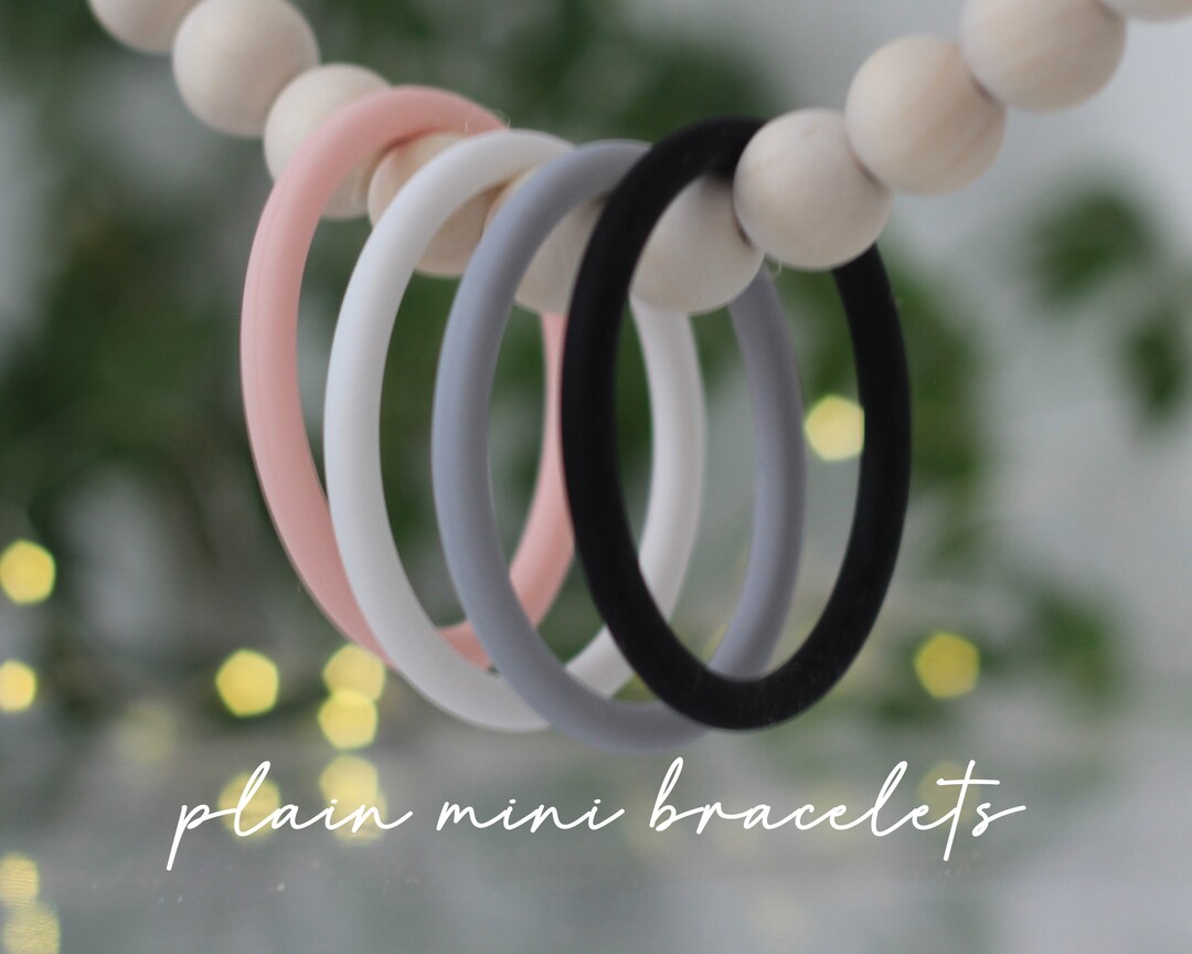 Plain Mini Silicone Bracelets, High Quality Silicone Mini Bracelets ...