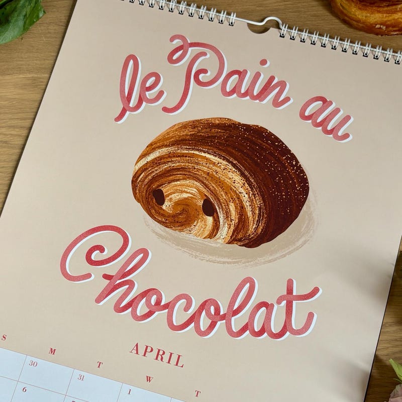 2026 Wall Calendar Bread - Etsy